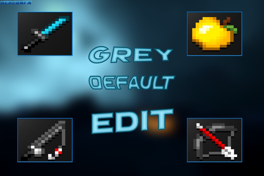 Minecraft PvP Texture Pack: Grey Default Edit - YouTube