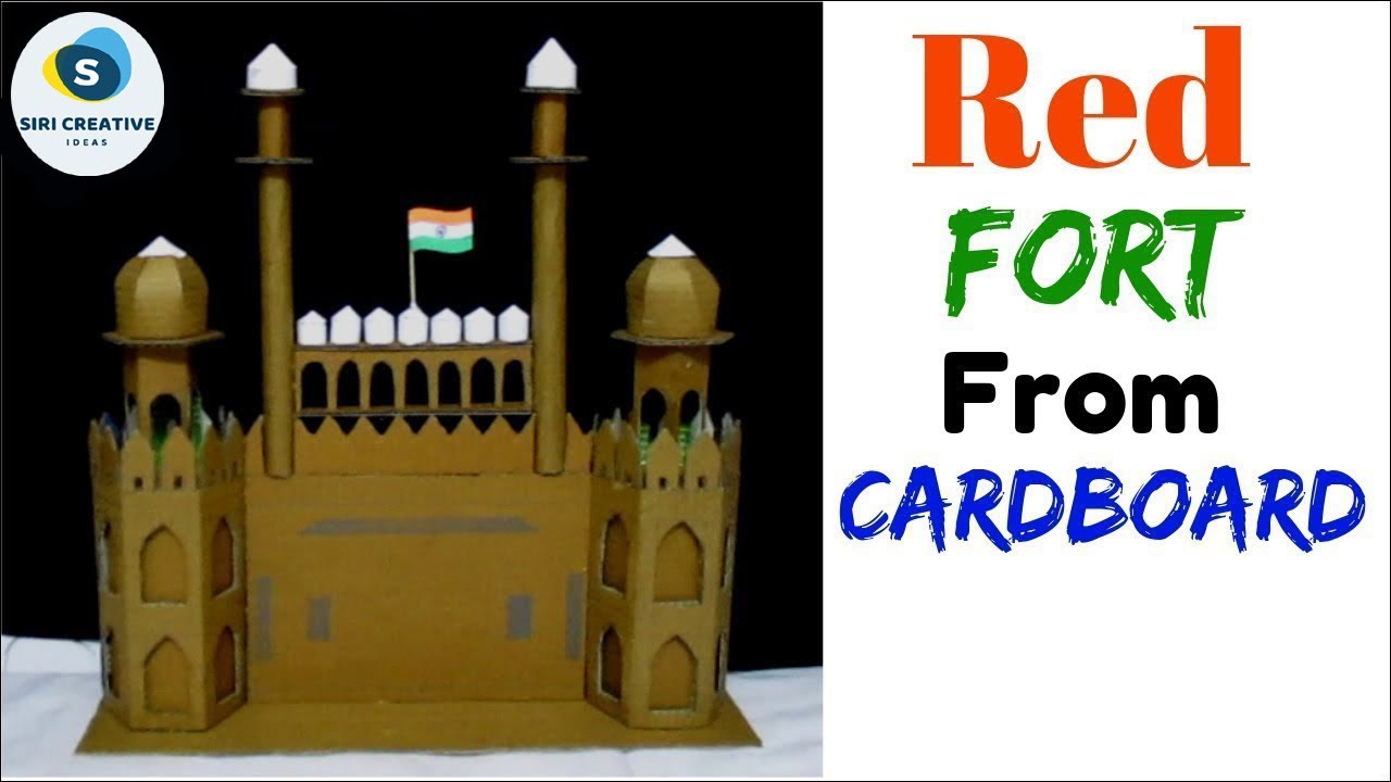 Red Fort Model with Cardboard | Special for 15 August 2019 India ...