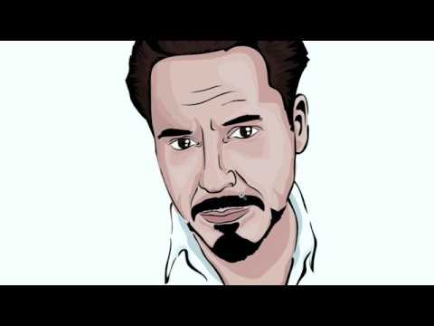Robert Downey JR / Adobe Illustrator SpeedArt - YouTube