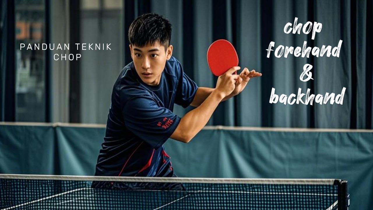 panduan utama chop forehand chop backhand - YouTube
