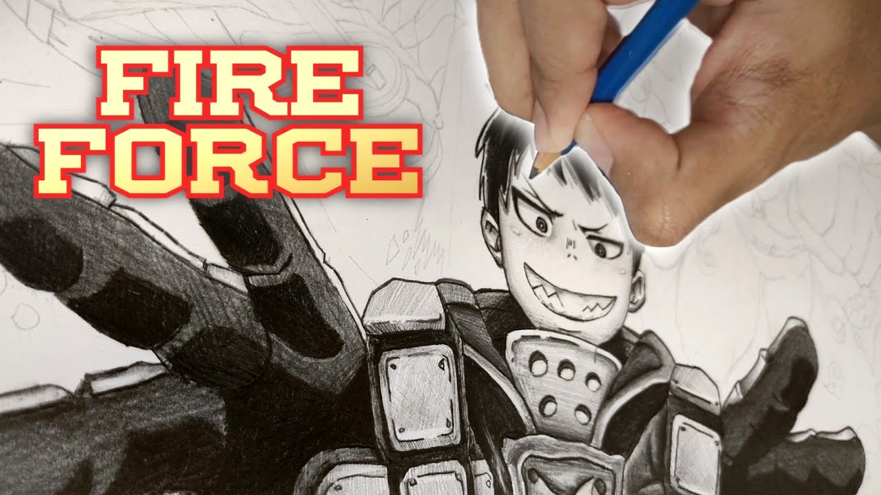 Drawing Shinra from Fire Force - YouTube