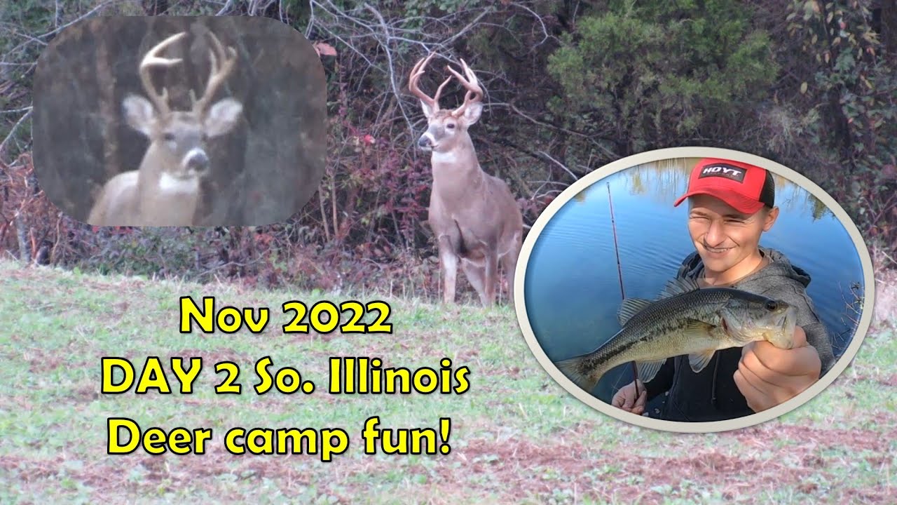 DAY 2 deer camp vlog from Southern Illinois deer camp! Near LIVE deer ...