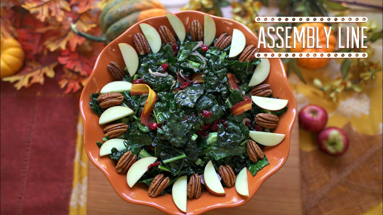 Thanksgiving Salad "Pie" | Assembly Line - YouTube