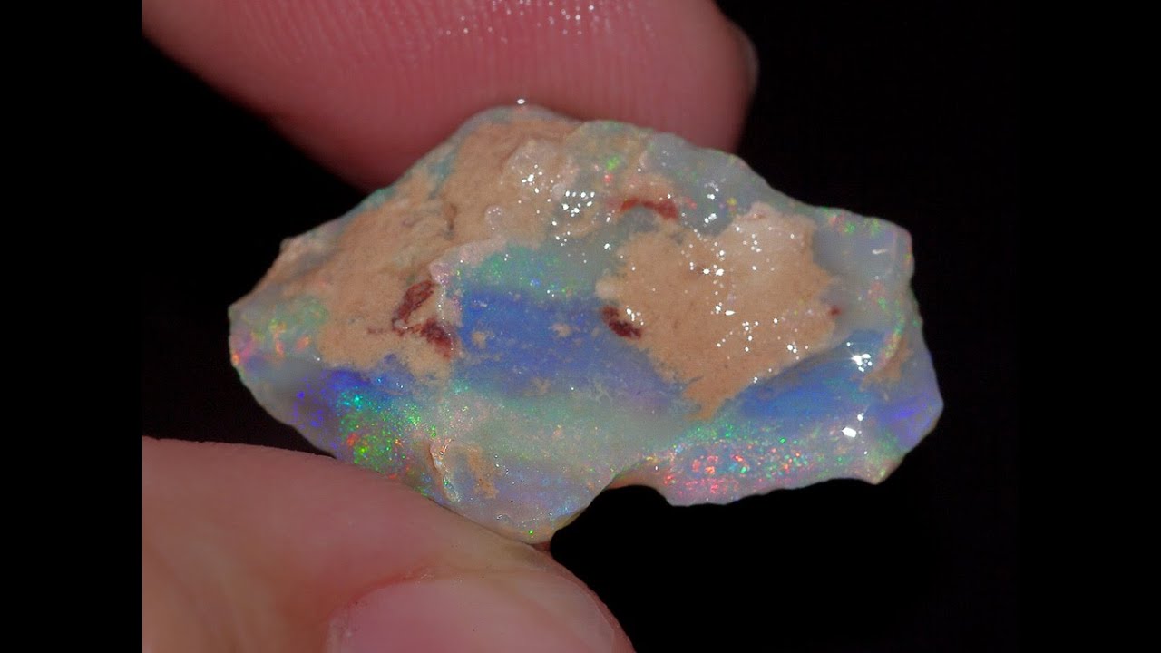 12.00cts Lightning Ridge Rough Gem Mulga Vertical Seam Opal (LRGR154 ...