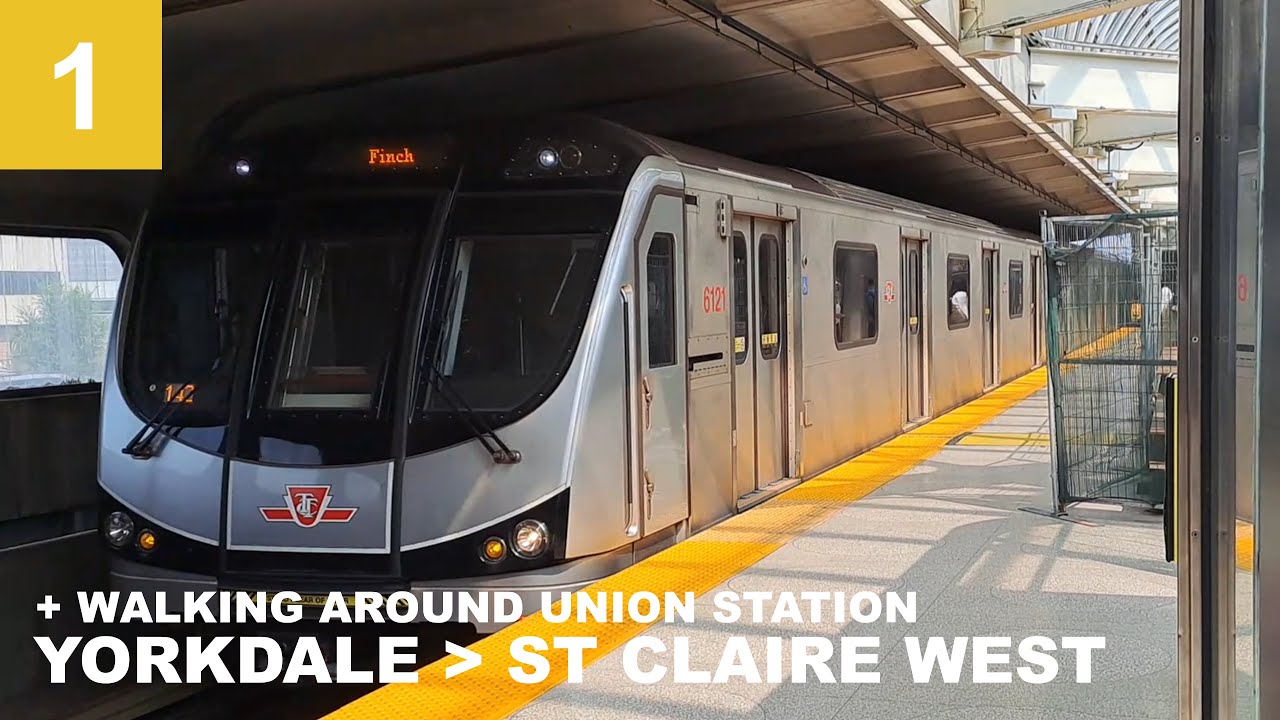 Subway Ride and Walking in Union Station | TTC Subway Line 1 from ...