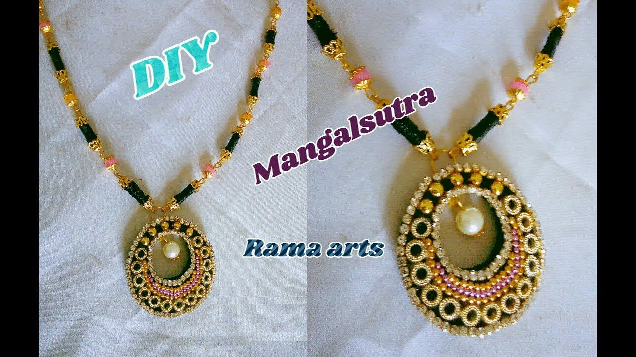 Mangalsutra - Making with pen refill and silk thread | jewellery ...