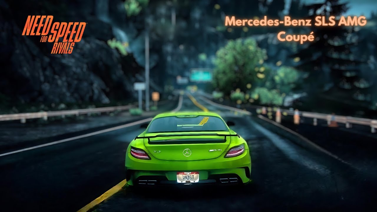 NFS Rivals: Green Mercedes-Benz SLS AMG Coupé Black Series Gameplay ...