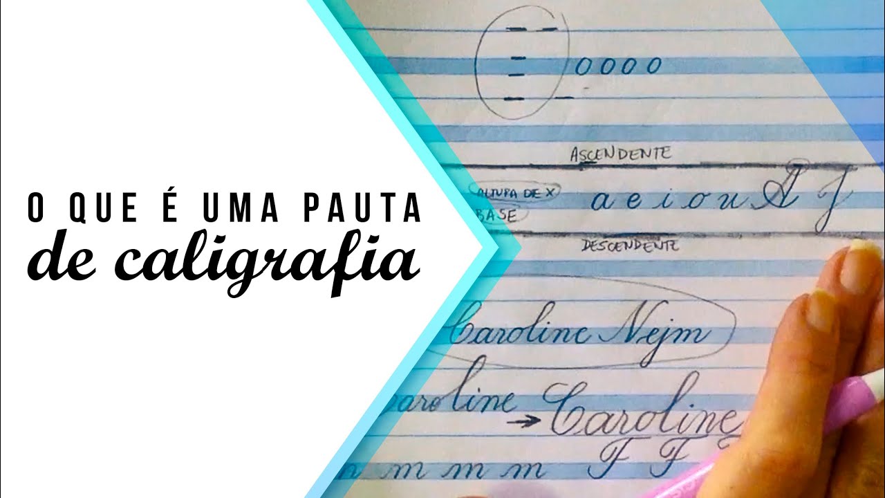 O que é uma pauta de caligrafia - YouTube