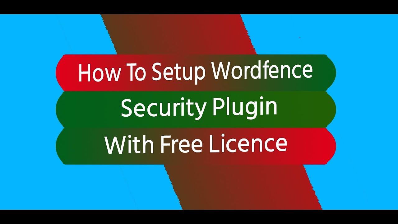 How To Setup Wordfence security plugin With Free License - YouTube