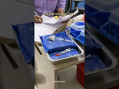 Bohot injections lag gye🥲 #minivlog #hospital #injection #new #dog #shorts #youtube #vlog #vlogger