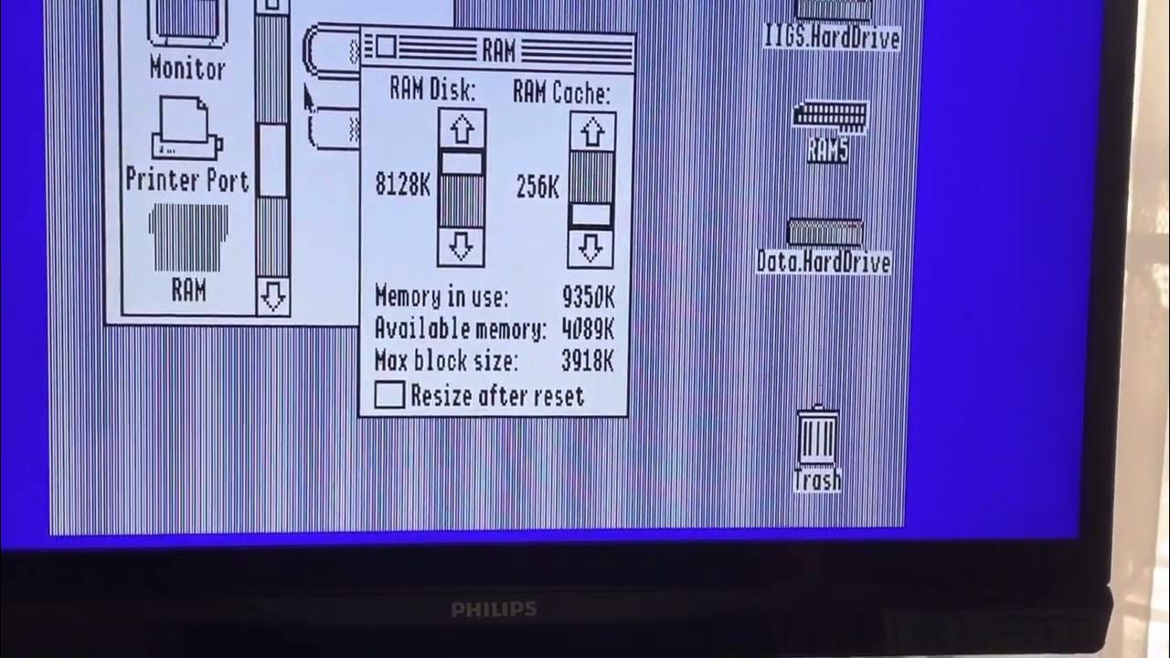 Apple IIGS boot with AppleSqueezer and cffa3000 - YouTube