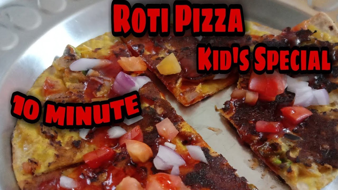 How To Make Roti Pizza Recipe In Diya's Recipe | Roti Pizza Recipe For ...