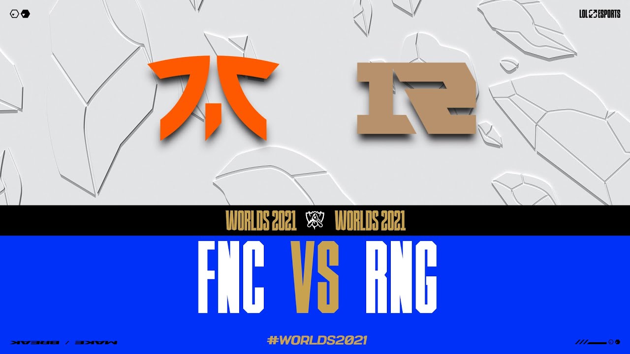 WORLDS 2021 - GROUP STAGE DAY 2 - FNC vs RNG - YouTube