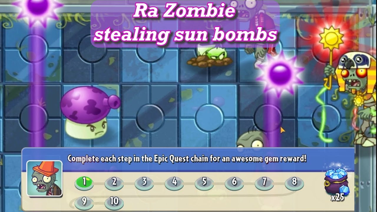 Gem Jam - Epic Quest all steps - PvZ 2 Reflourished - YouTube