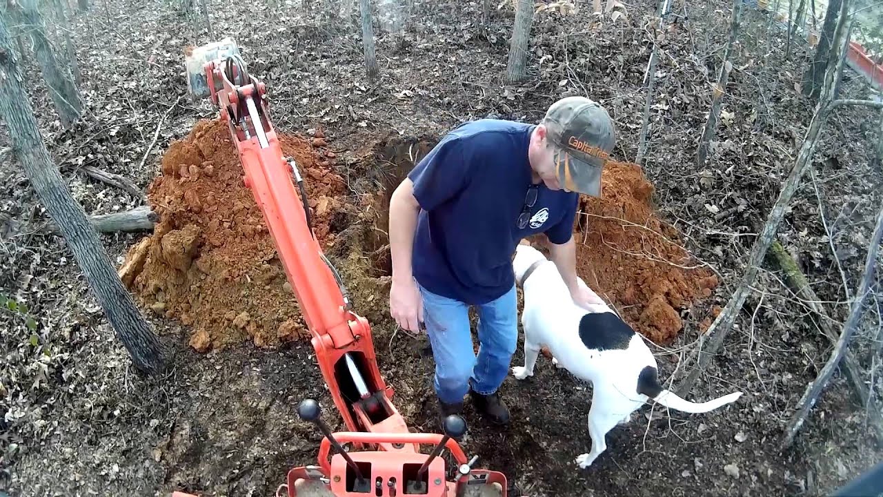 learning to use a backhoe - YouTube