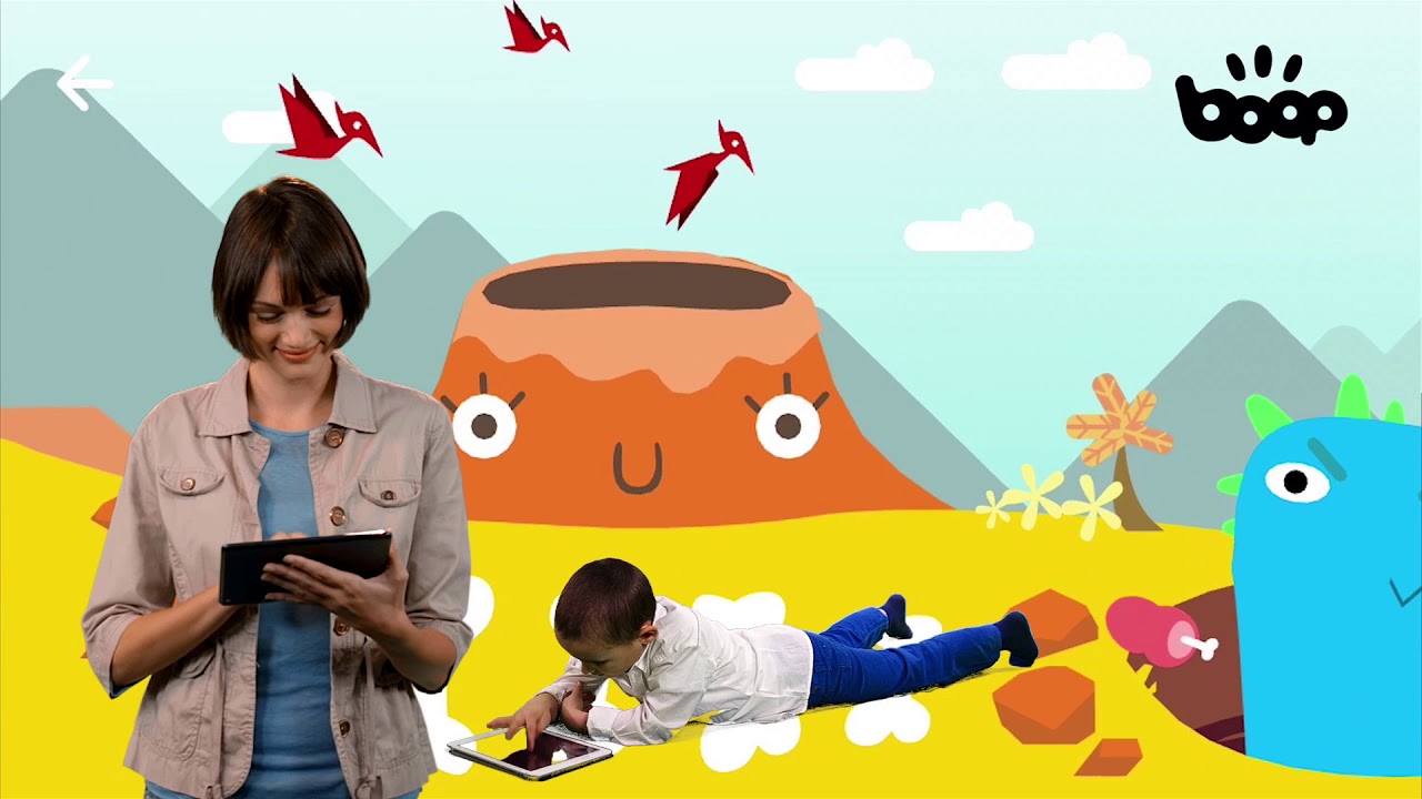 Boop Kids - Gameplay - Mom and Kid on Floor playing Dinosaur World ...