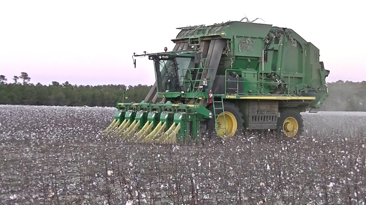 JOHN DEERE CP690. SCOTT FARMS 2019 COTTON HARVEST LOST CLIP - YouTube