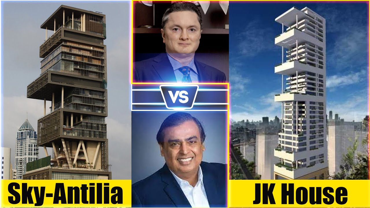 Crazy Rich Indian's Palace in The Sky | Antilia vs JK House - YouTube