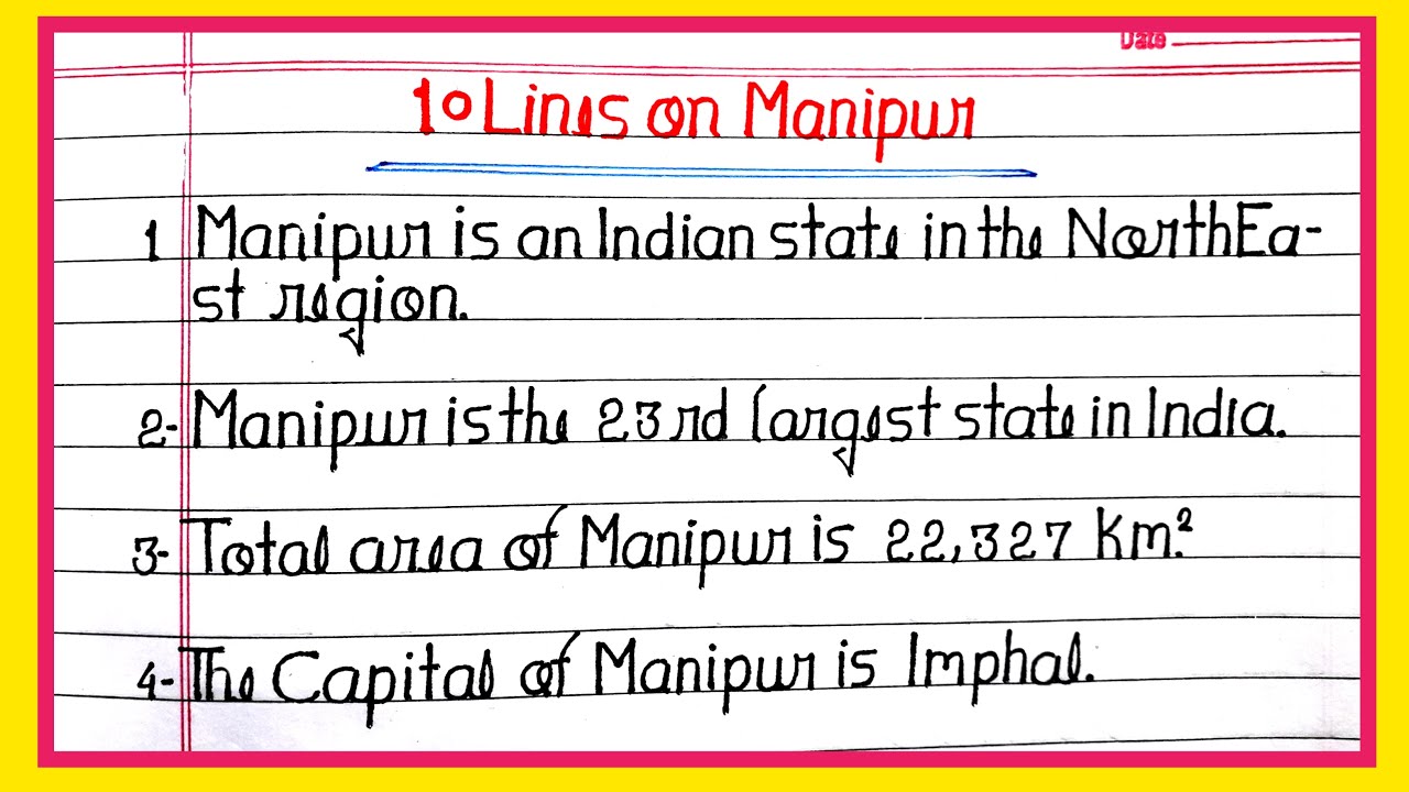 10 Lines on Manipur | 10 Beautiful Lines About Manipur | 10 Lines Essay ...