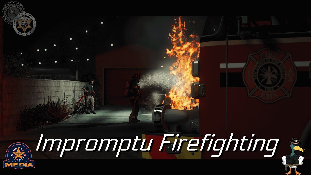 Bryce McMyers - Ocean Breeze RP - "Impromptu Firefighting" - YouTube