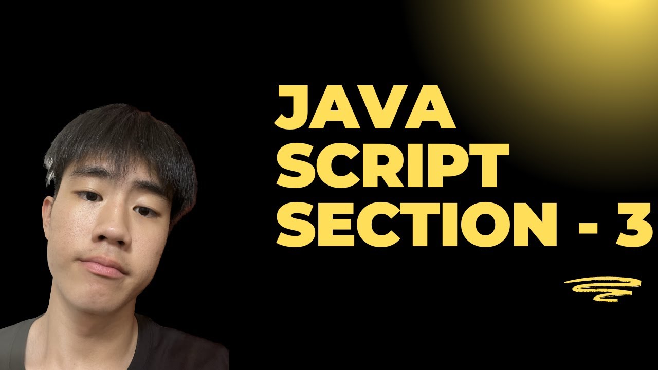JavaScript journey section - 3: lock in - YouTube