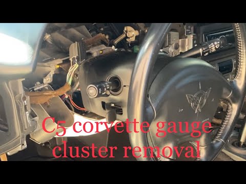 C5 Corvette Gauge Cluster/Instrument Panel Removal (dash lights were ...