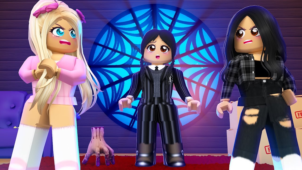 WEDNESDAY BECAME OUR BEST FRIEND IN ROBLOX! - YouTube