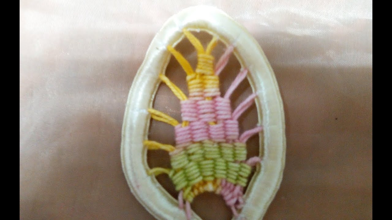 macrame romanian point lace غرزه قلب الورده في اللاسيه - YouTube