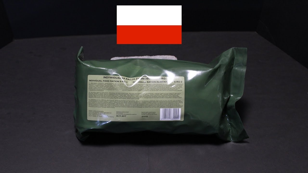 2015 Polish 24 hour ration - S-RG-2 - Unpacking and Breakfast - YouTube