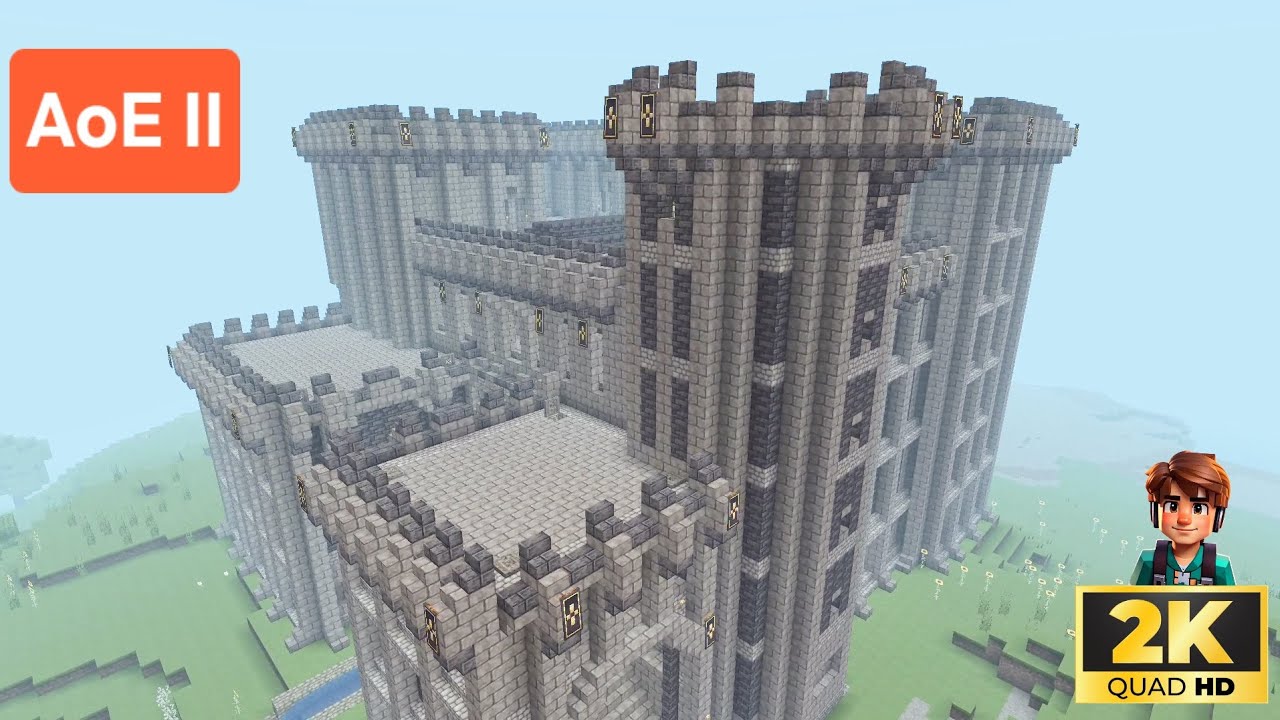 Construí un Castillo 3x3 chunks en Minecraft - YouTube