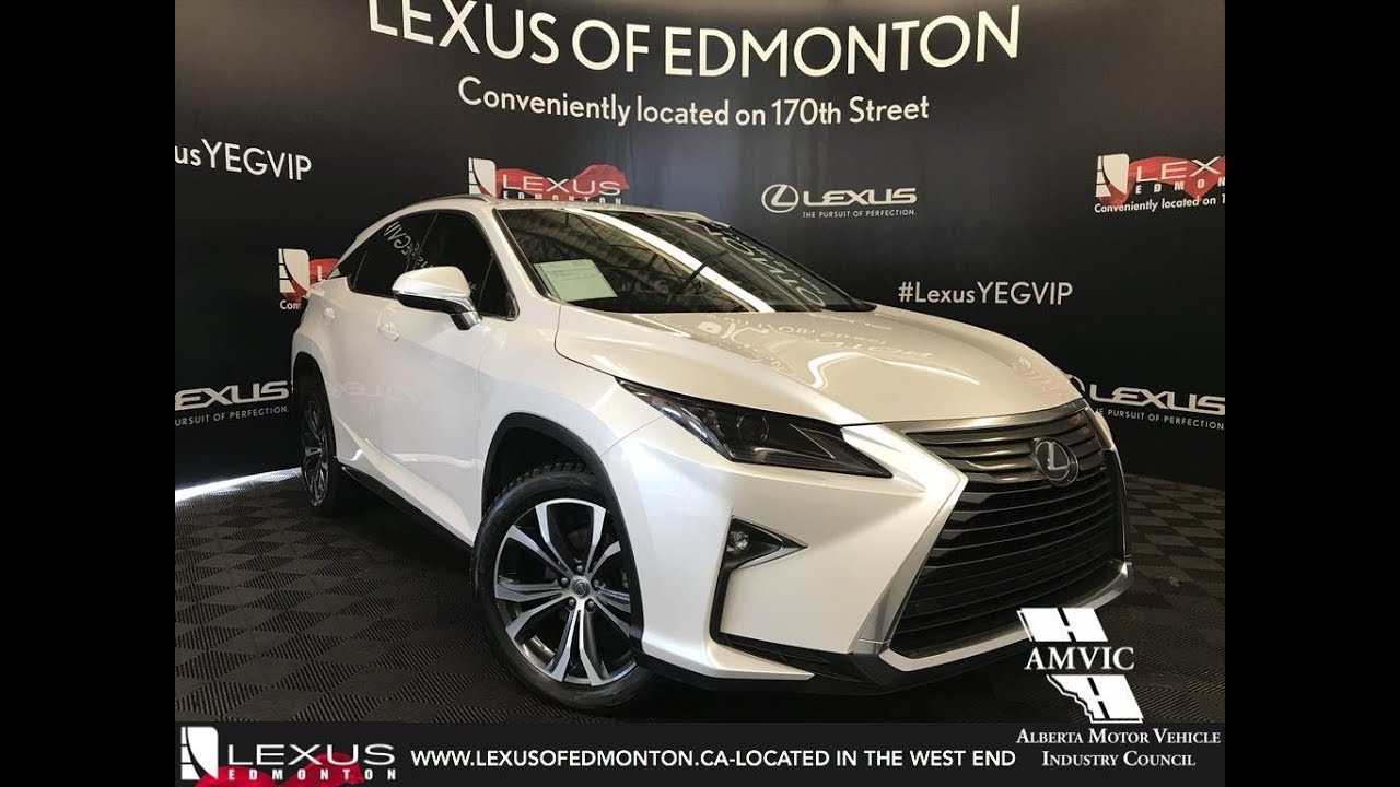 White 2017 Lexus RX 350 Luxury Package Walkaround Review South Edmonton ...