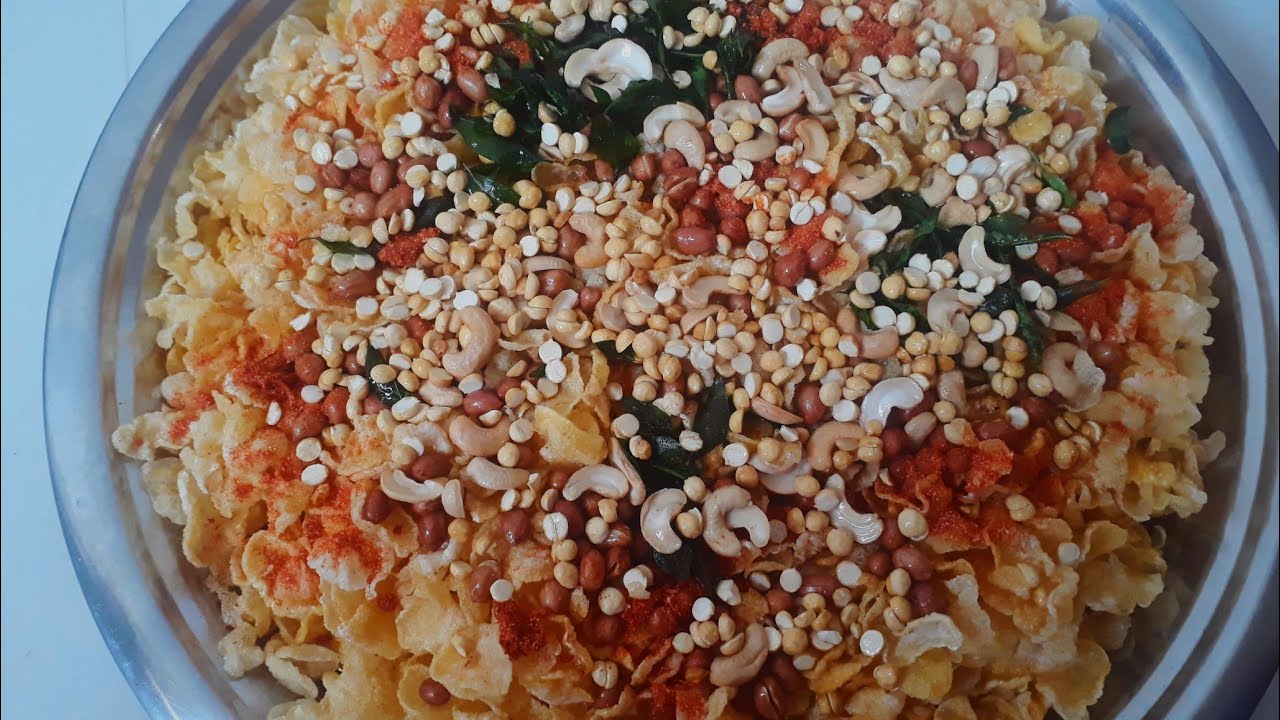 easy snack for kids spicy garlic conflex mixture/ plz subscribe - YouTube