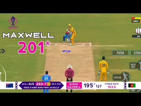 Glenn Maxwell 201* vs Afghanistan in ODI World Cup 2023 Real Commentary ...