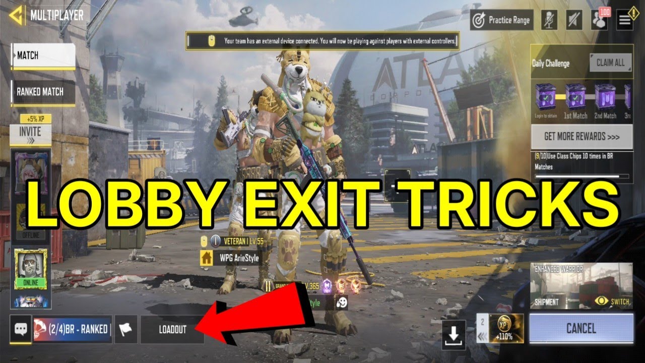 HOW TO EXIT WHILE STILL IN A FRIEND'S LOBBY in COD Mobile - YouTube
