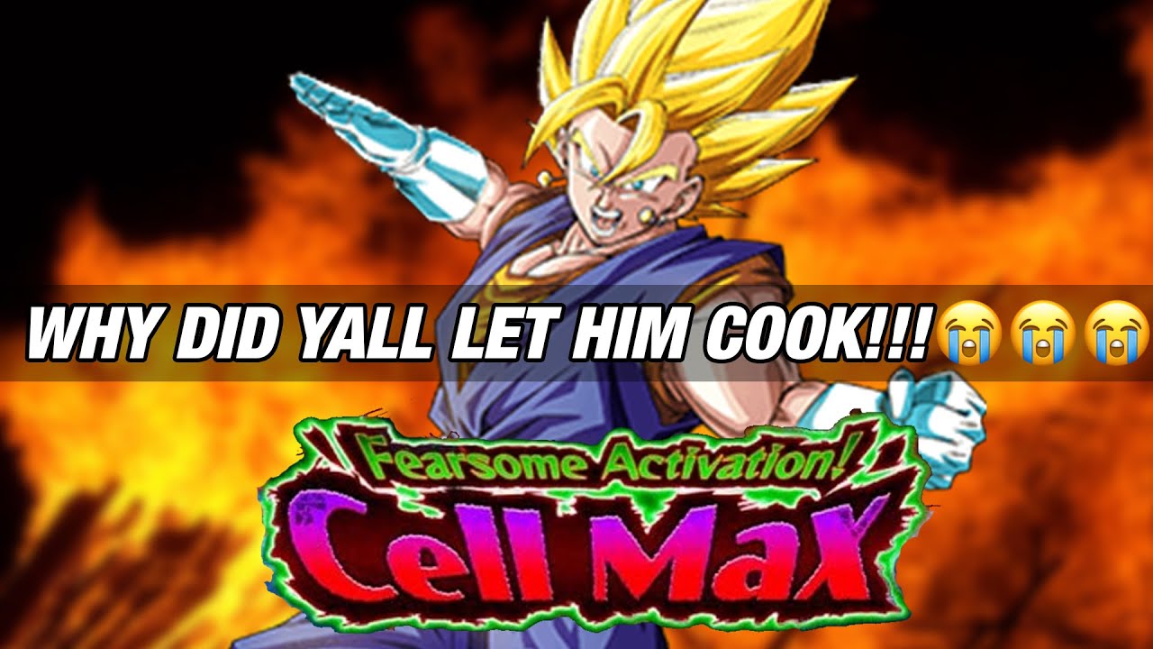 WHO LET HIM COOK???? PHY Average Vegito vs Cell Max Super Boss (Dokkan ...