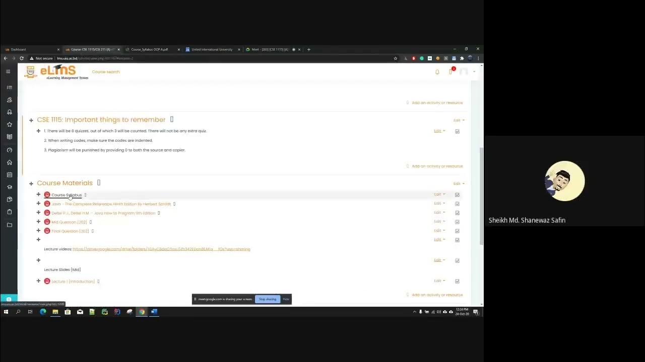 Lecture 1 Object Oriented Programming Fahim Shahriar - YouTube