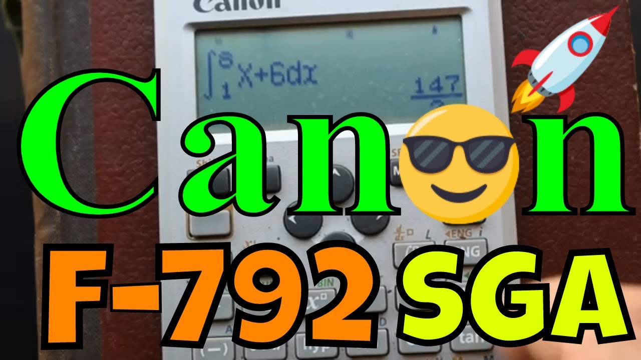 CALCULADORA CIENTÍFICA CANON F-792SGA ( VIDEO 1) - YouTube