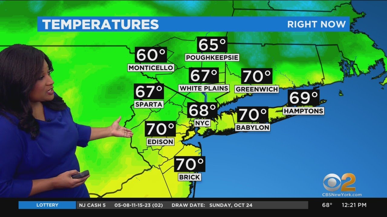 New York Weather: CBS2's 10/25 Monday Afternoon Update - YouTube