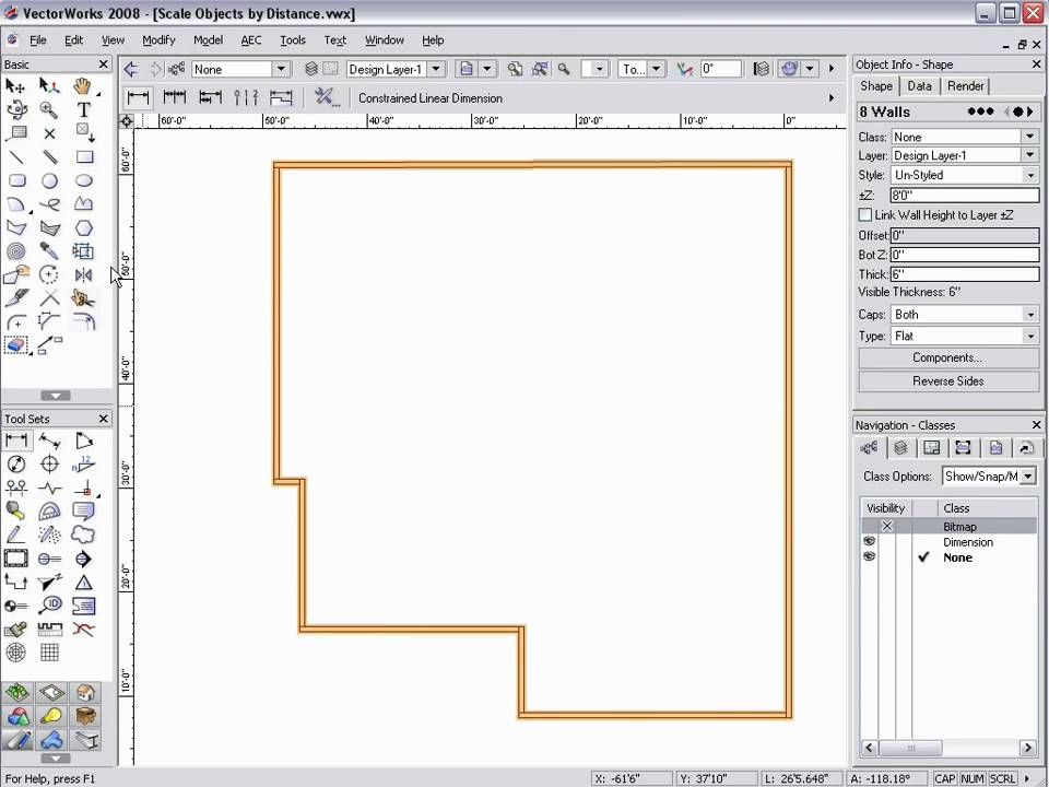 Scale Objects by Distance in Vectorworks - YouTube