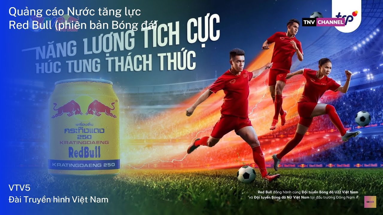 #seagames2023 VTV5 - Quảng cáo Nước tăng lực Red Bull "Năng lượng tích ...