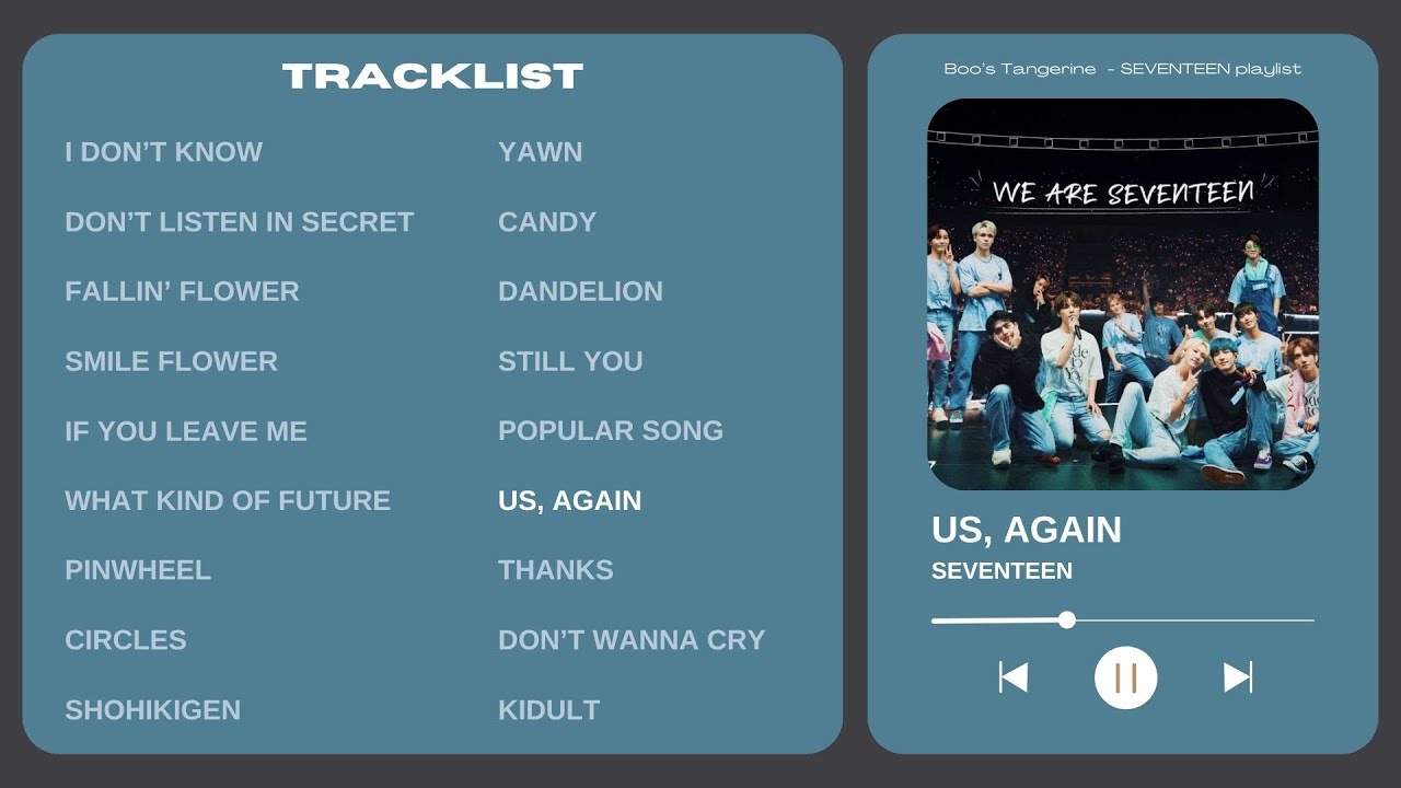 [SVT PLAYLIST] - SEVENTEEN EMOTIONAL PLAYLIST - Beautiful sad songs ...