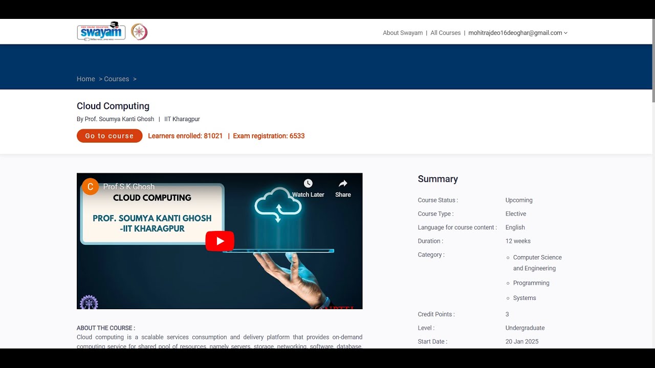 Cloud Computing Week 2 Assignment Nptel Swayam Youtube 7798