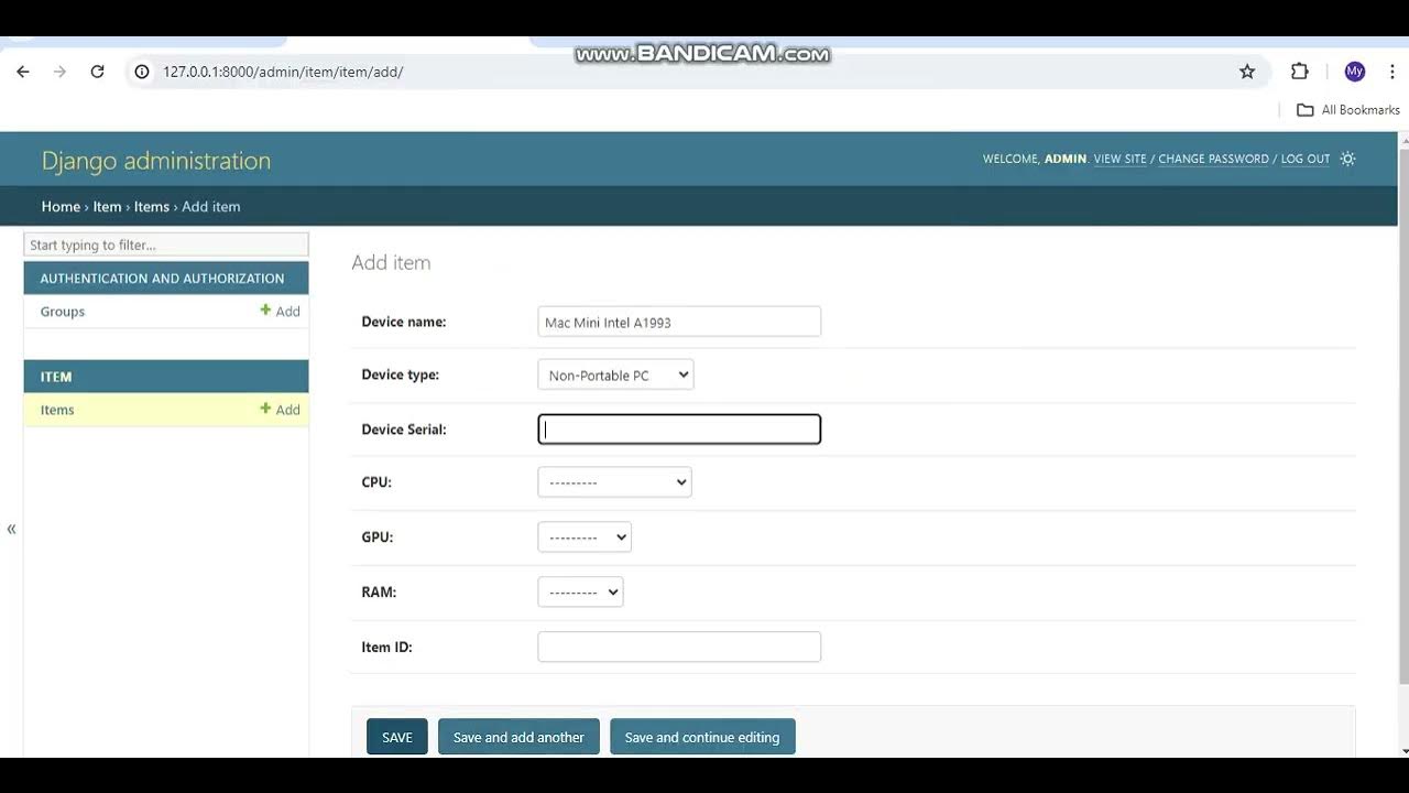 Inventory management system using Django - YouTube