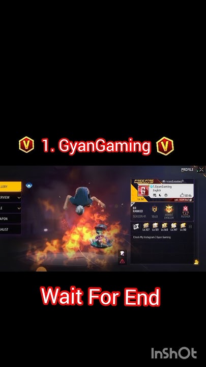 1.gayngaming uid free fire uid real life GyanGaming fack id @1 ...