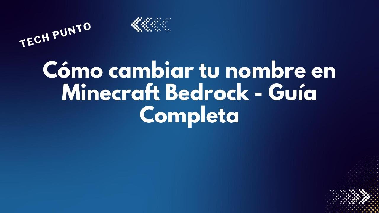 Cómo cambiar tu nombre en Minecraft Bedrock - Guía Completa - YouTube