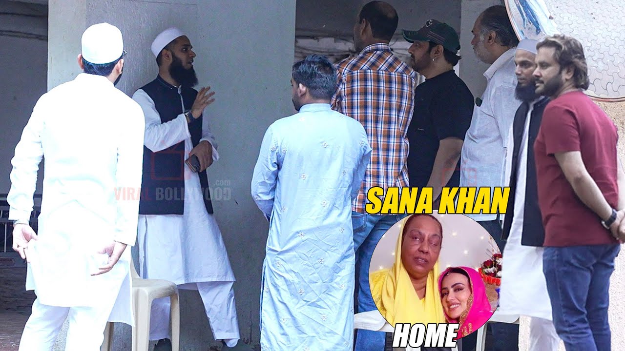 Sana Khan's husband Mufti Anas Sayed & Javed Ali Visit Sana Khan’s Home ...