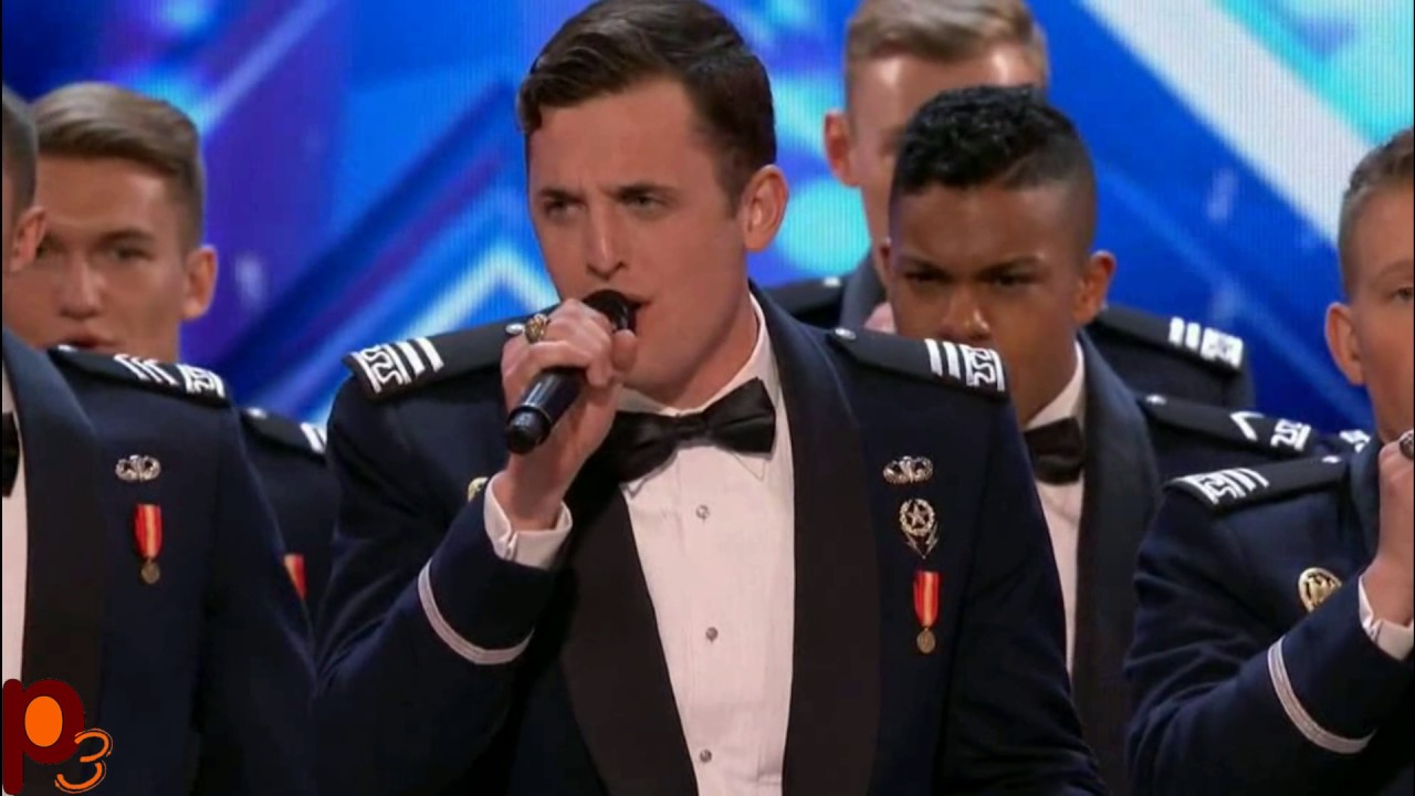 Air Force Group Singing Drag Me Down @ America's Got Talent 2017 - YouTube