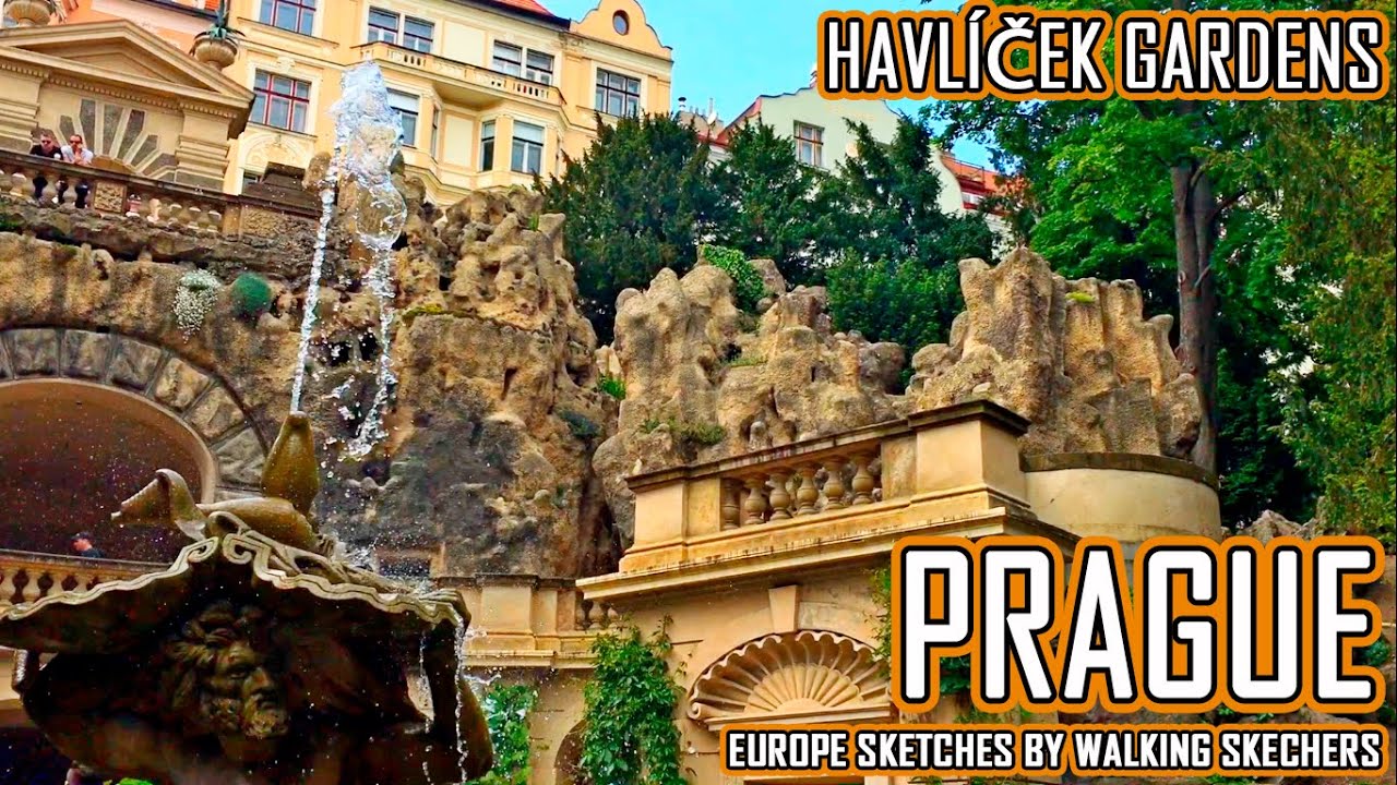 Walking Prague Streets: Peace Square - American Square - Villa Gröbe ...
