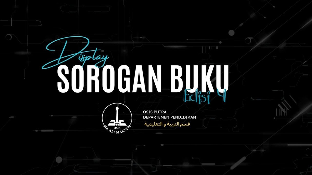 Display Sorogan Buku Edisi Ke #4 - YouTube