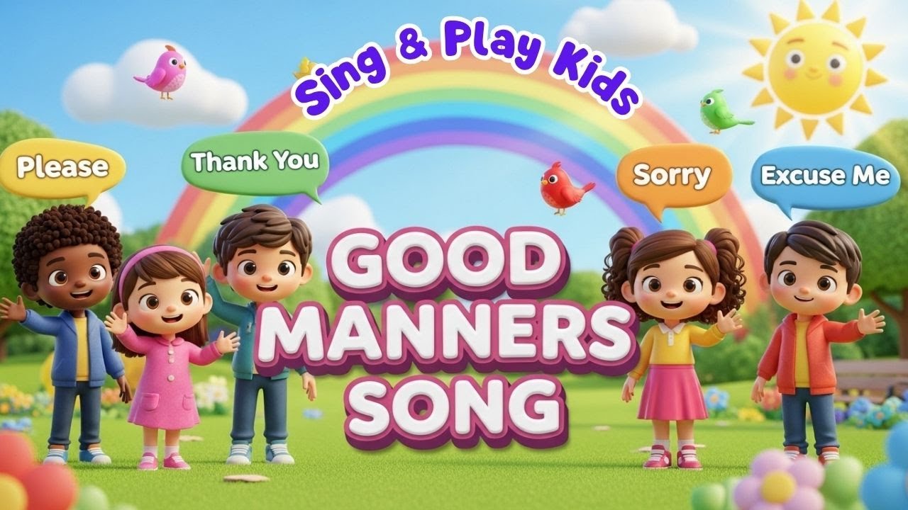 Good Manners Song for Kids | Learn 20 Good Habits with Fun Music ...